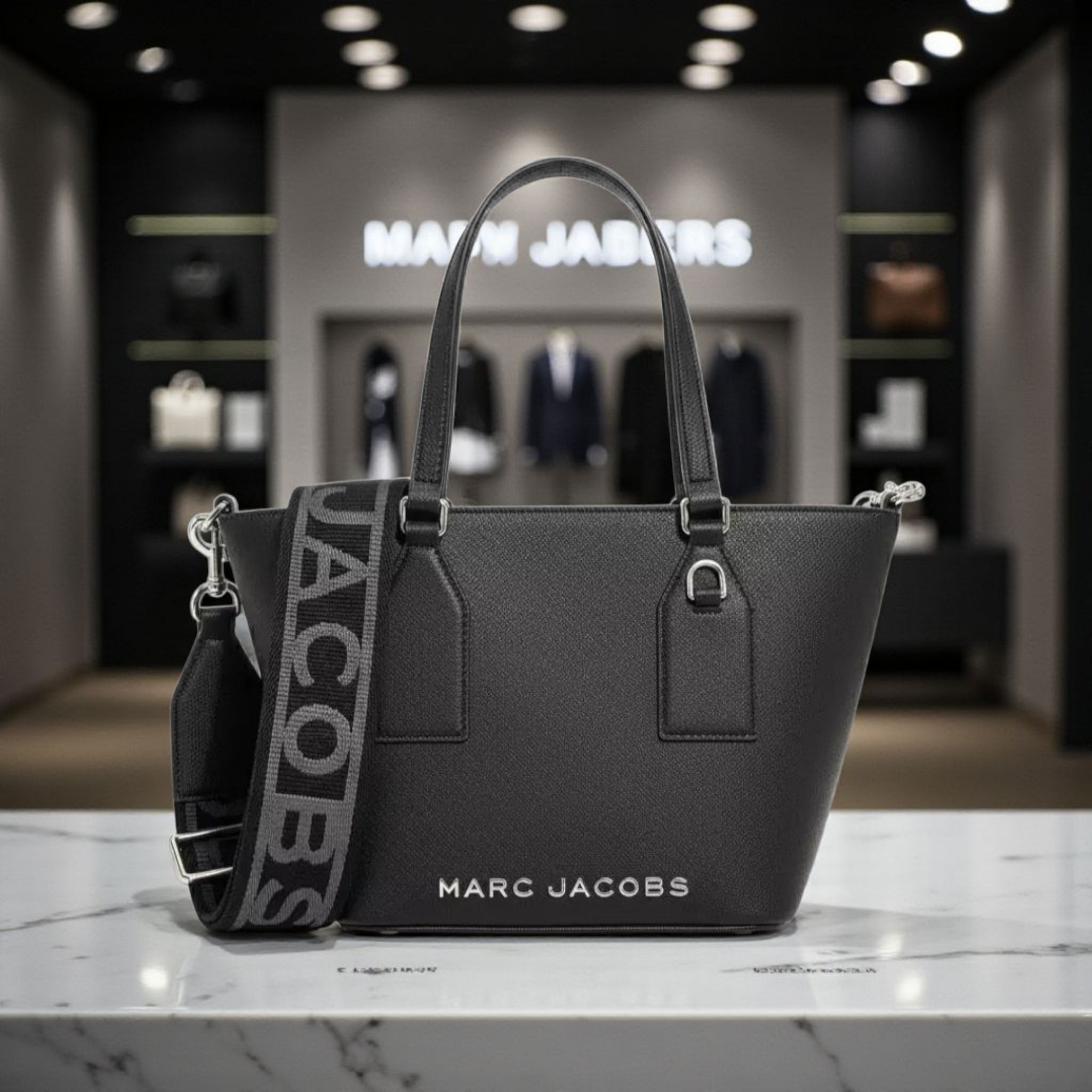 Cartera Marc Jacobs Total Black – Elegancia Icónica. – By Flo